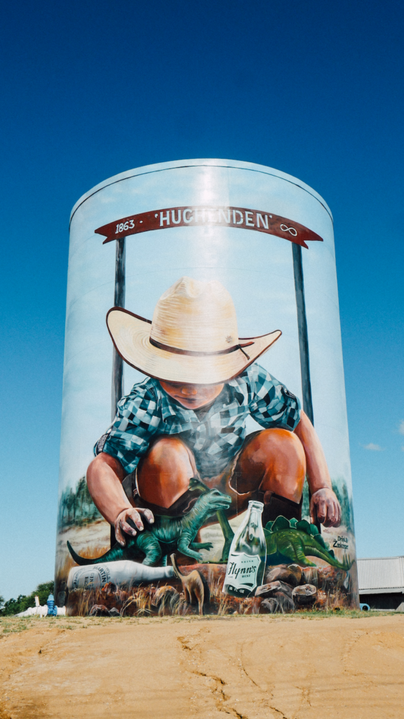 Hughenden Water Tower Art - Visit Hughenden